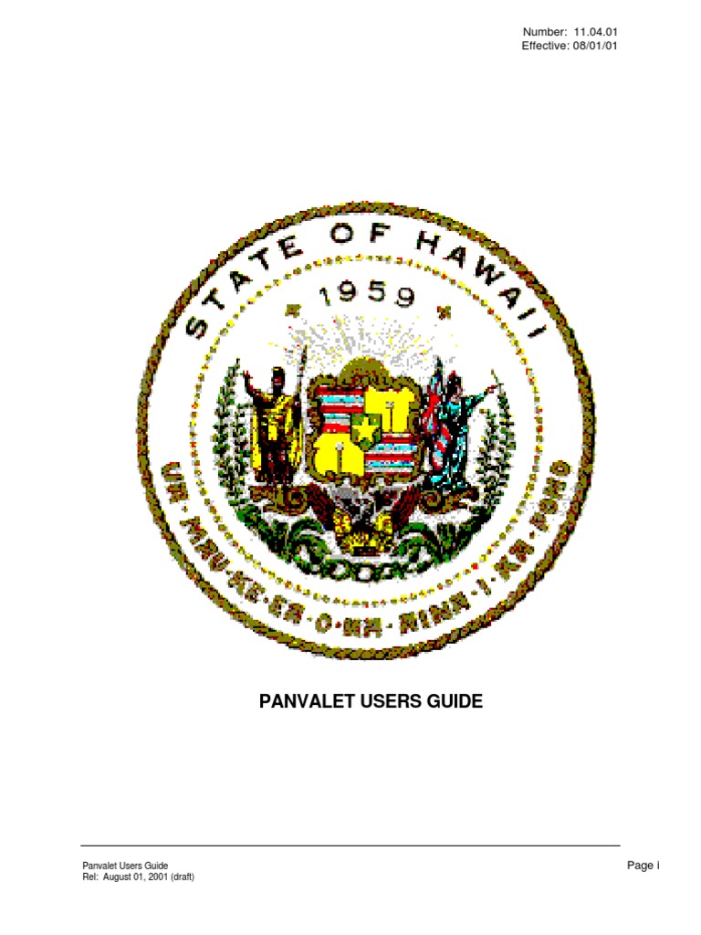 Panvalet Users Guide: Number: 11.04.01 Effective: 08/01/01 | PDF ...