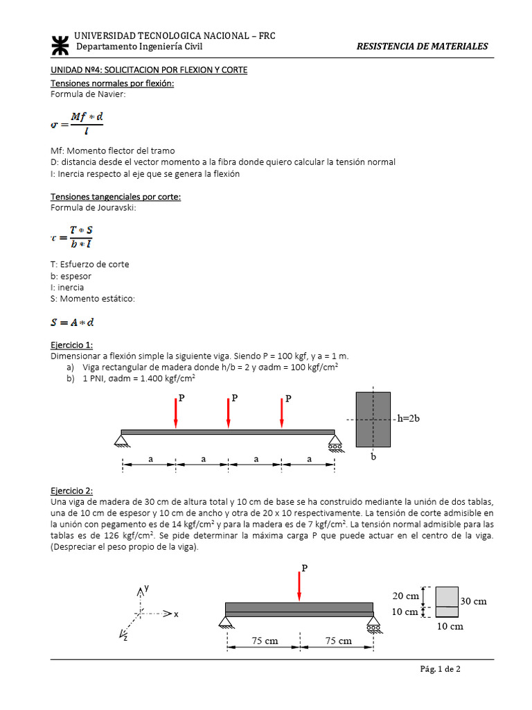Clase Flexion y Corte | Descargar gratis PDF | Viga (Estructura) | Doblar