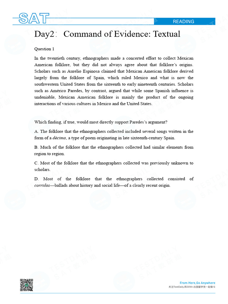 SAT Command of Evidence | PDF | Transposable Element | Genome
