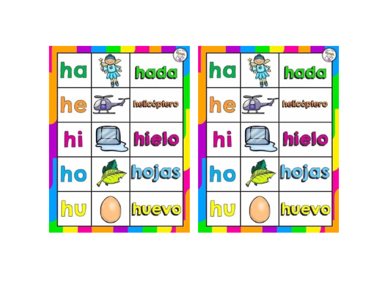 Silaba Ha He Hi Ho Hu | PDF