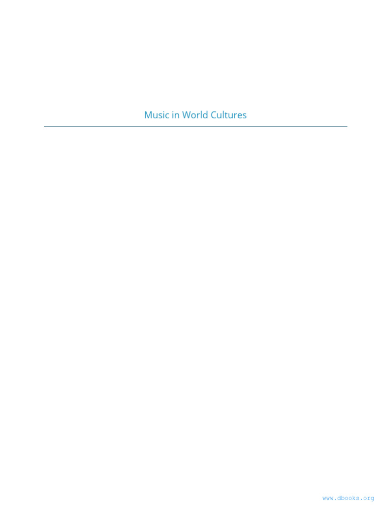 Music in World Cultures | PDF | Musical Instruments | Music Theory