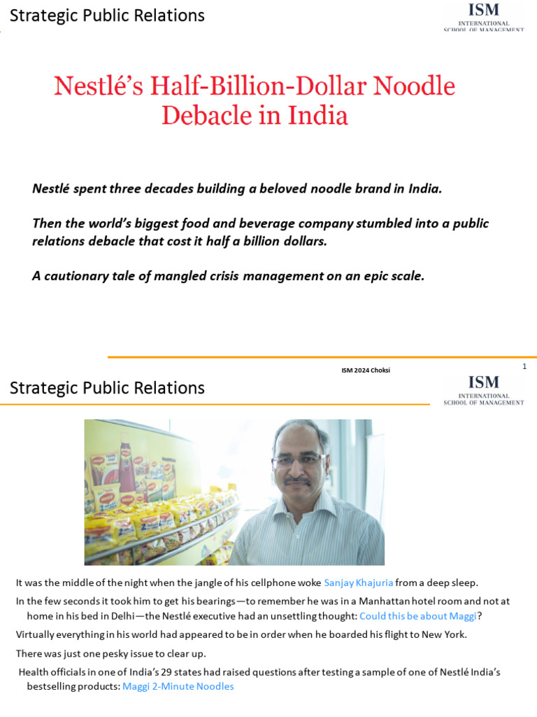 Nestle Case Study 2024 | PDF