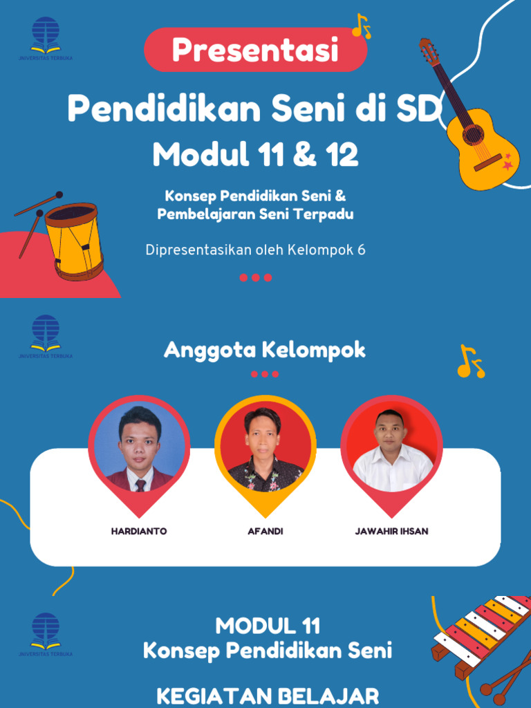 Modul 11 & 12 Pendidikan Seni Di SD Kel. 6 | PDF