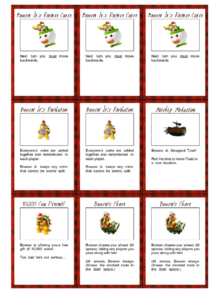 Bowser Cards | PDF