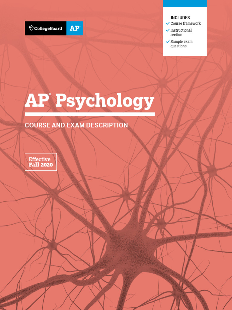 AP Psychology Course and Exam Description | PDF | Advanced Placement ...