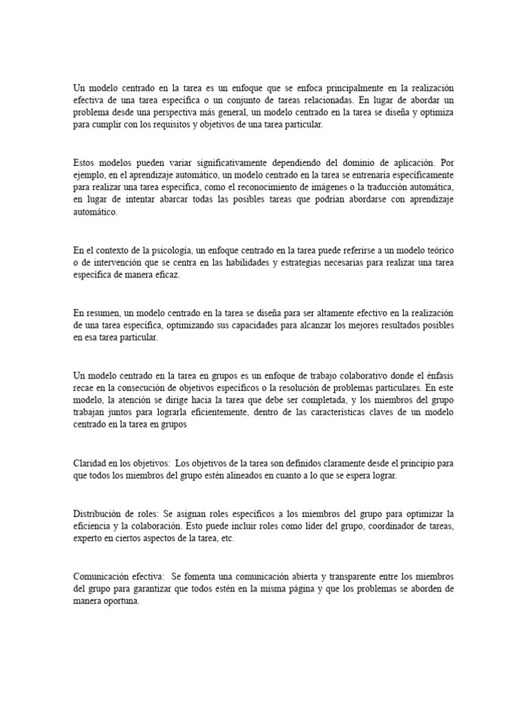 Modelo Centrado en La Trea | PDF | Aprendizaje | Planificación