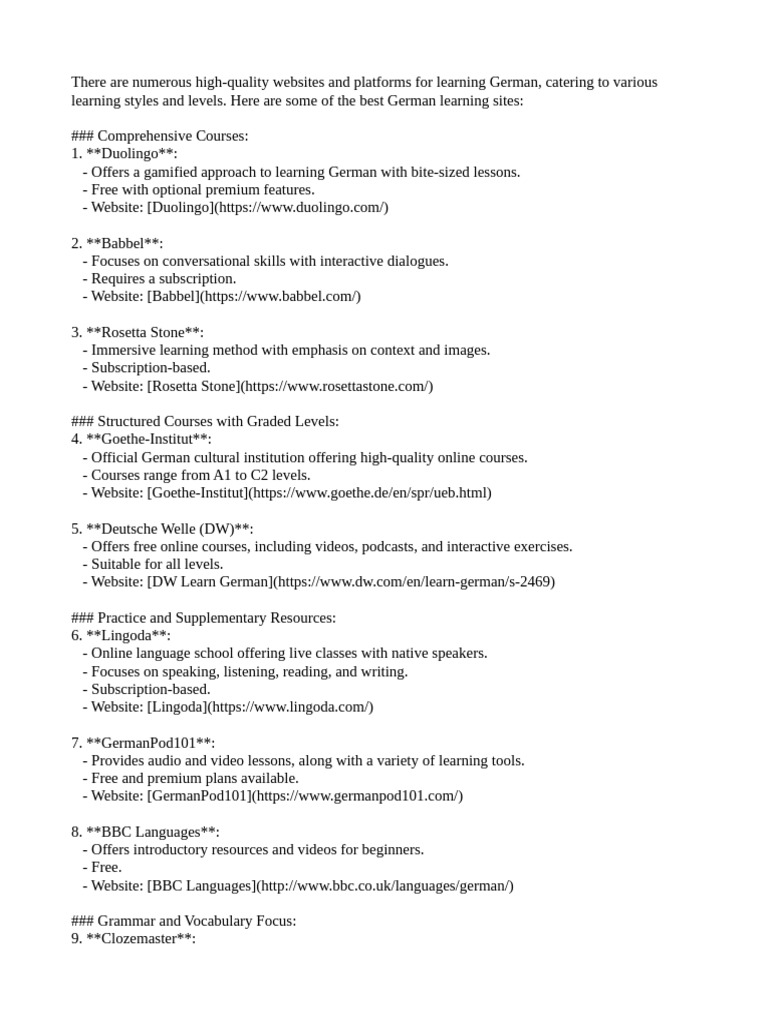 German Language Resources | PDF | Learning Methods | Cognitive Science