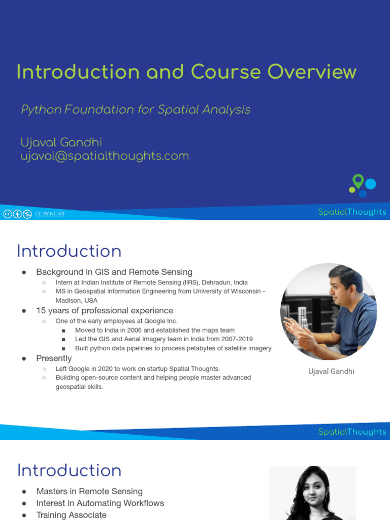 Introduction And Course Overview Python Foundation For Spatial Analysis Pdf Geographic 3848