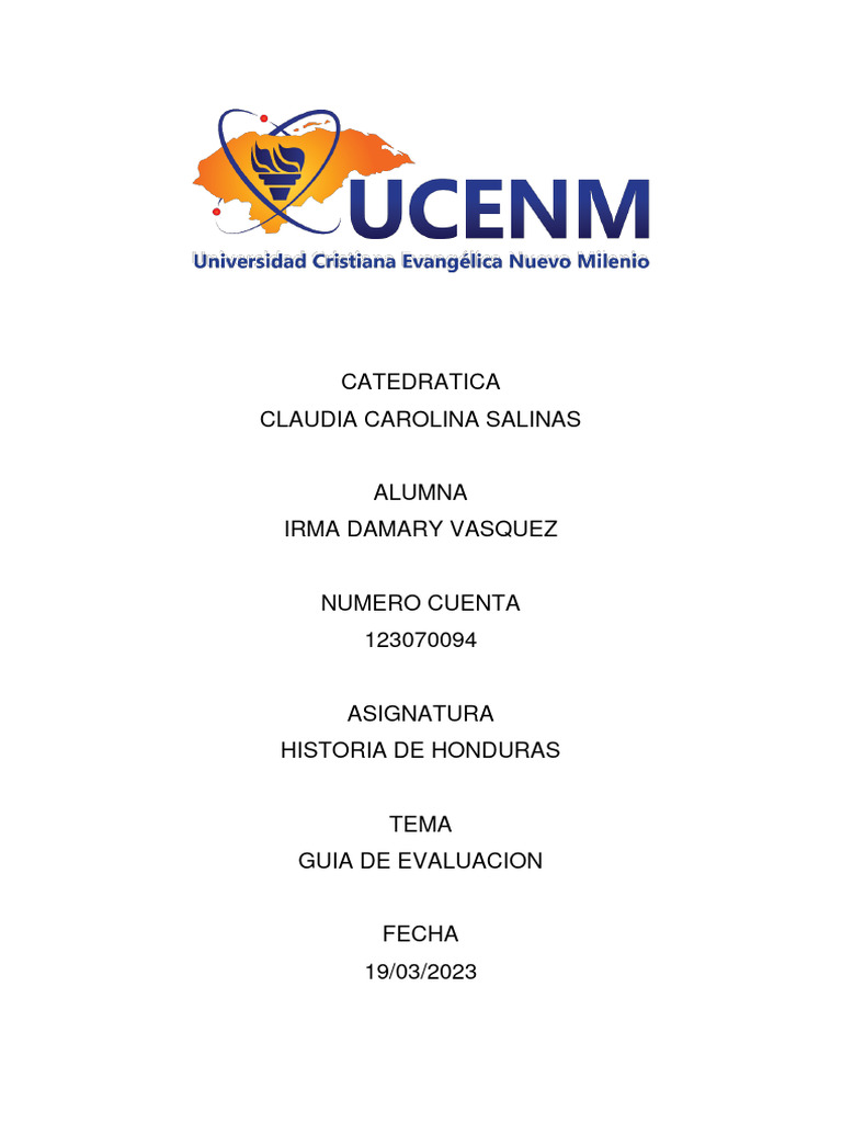 Irma Vasquez 123070094 | PDF | Colonización española de las Américas ...