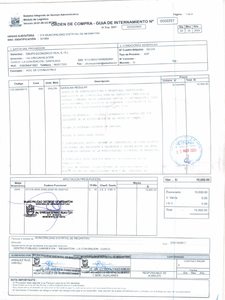 Oc 2257 Combustible | PDF