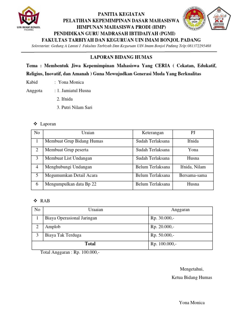 Kop Surat PKDM | PDF