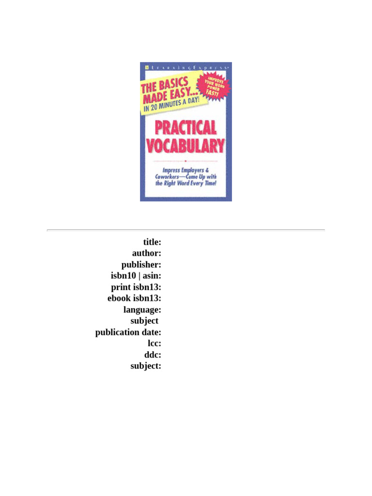 Practical Vocabulary Impress Employers Coworkers-Come Up With The Right ...