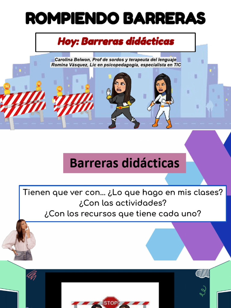 Barreras Didacticas | PDF | Maestros | Enseñando