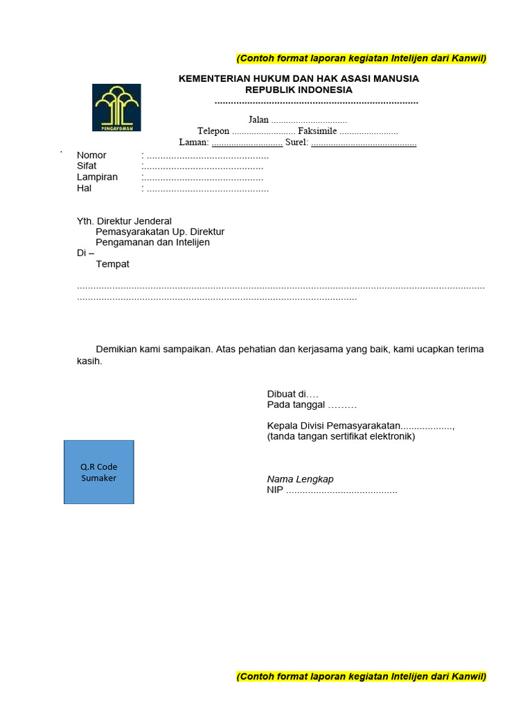 Format Laporan Kegiatan Intelijen | PDF | Game & Aktivitas | Komputer