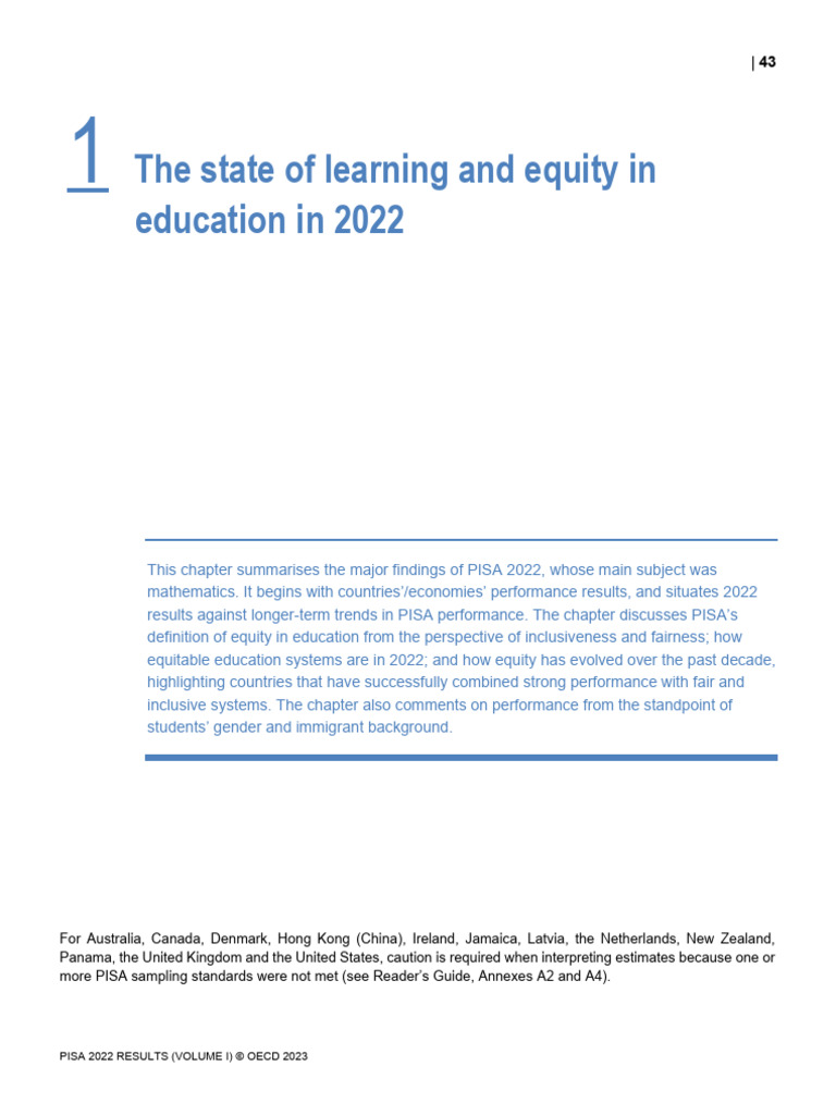 The State of Learning and Equity in Education in 2022 - 799d7d80 en ...