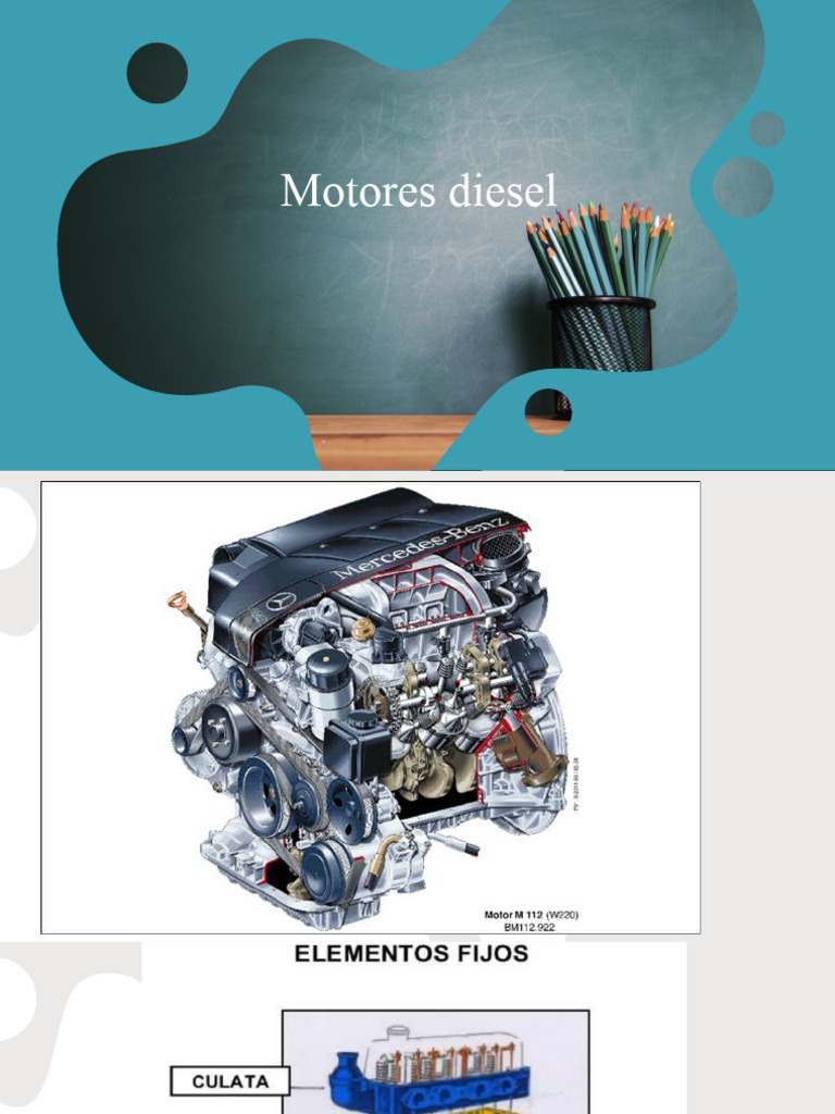 Componentes Clave de Motores Diesel | PDF | Pistón | Ingeniería