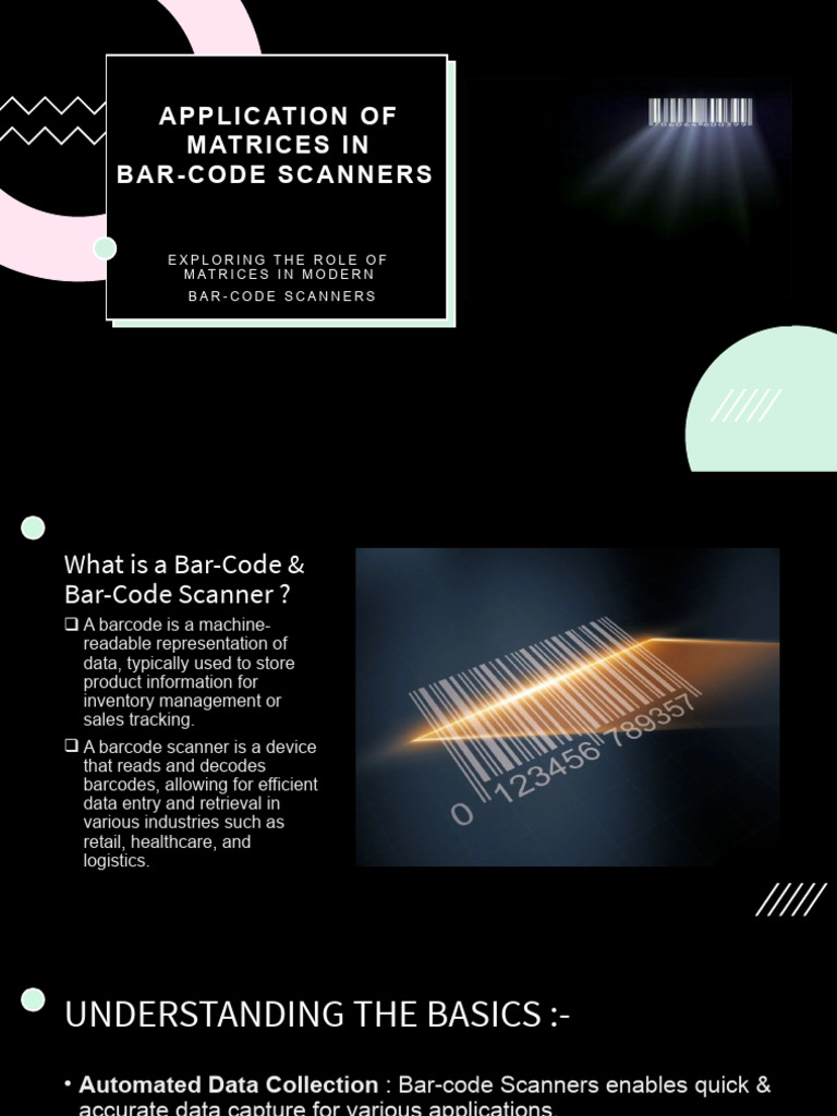Application of Matrices in Barcodes | Download Free PDF | Barcode ...