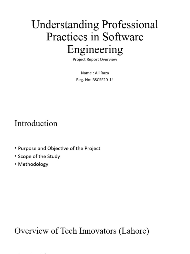 Understanding Professional Practices in Software Engineering | PDF