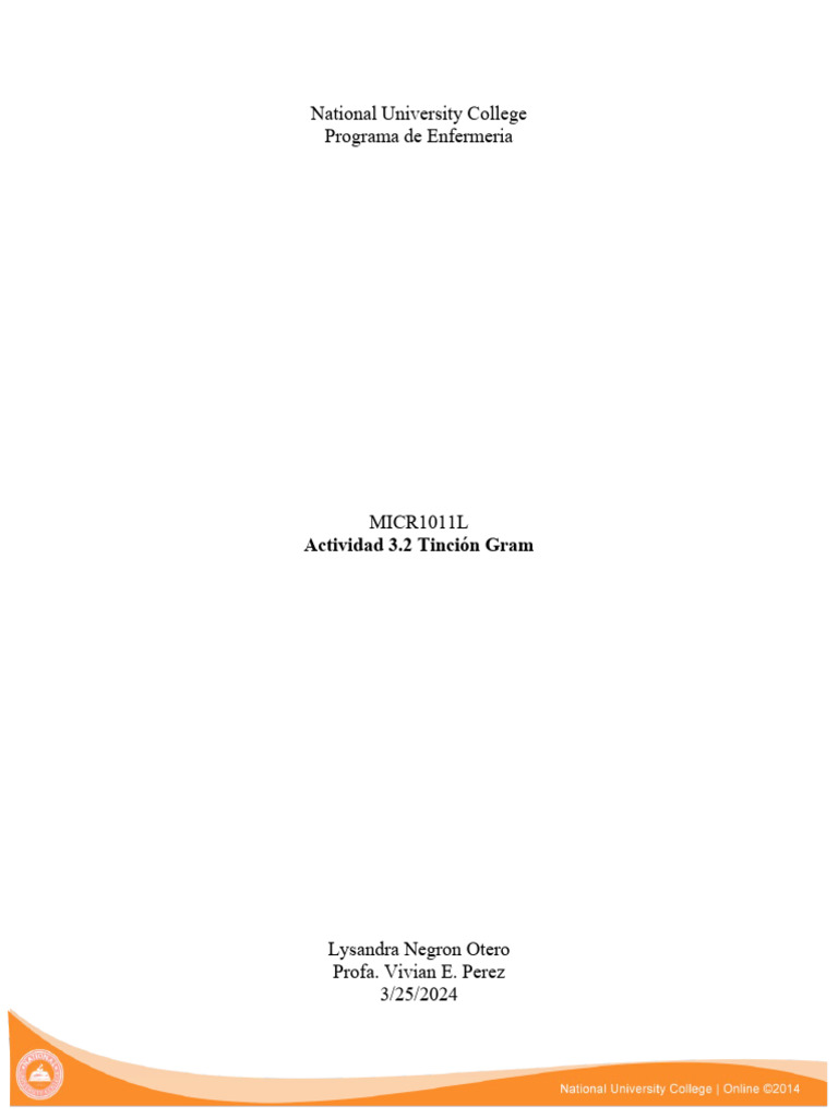 Micr1011l-Act3 2 | PDF | Las bacterias | Tinción