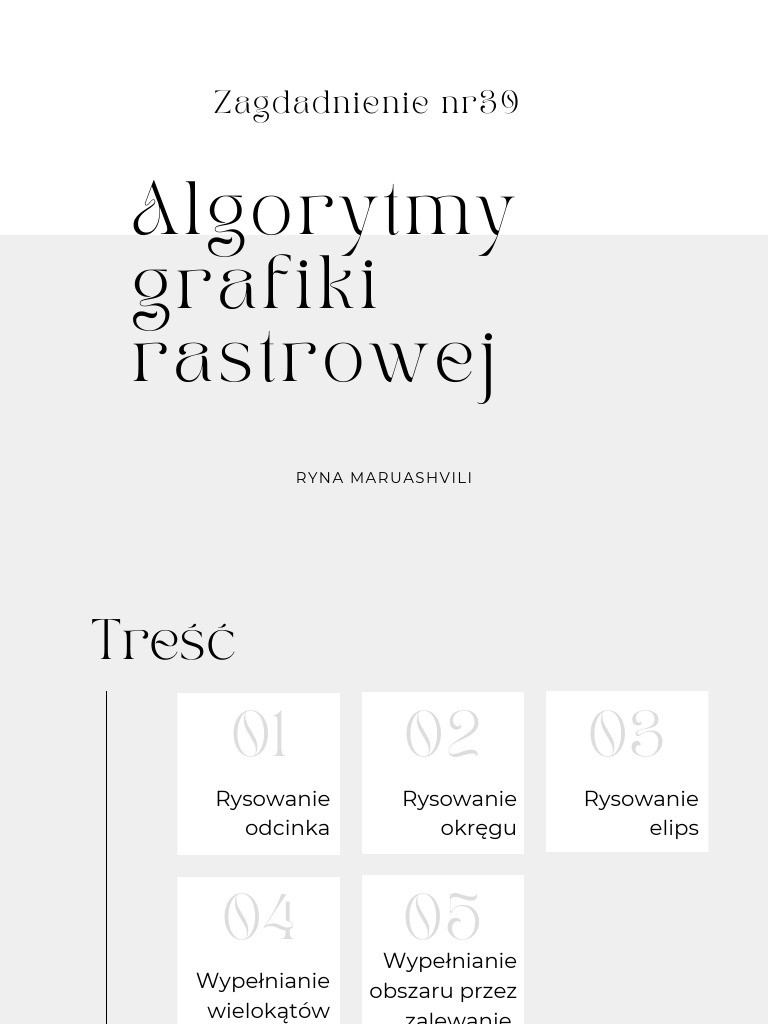 Algorytmy Grafiki Rastrowej | PDF Algorytmy Grafiki Rastrowej | PDF
