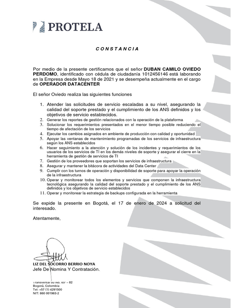 Duban Camilo Oviedo Perdomo | PDF