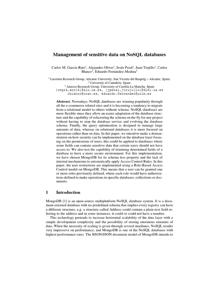 Paper 150 | PDF | No Sql | Databases