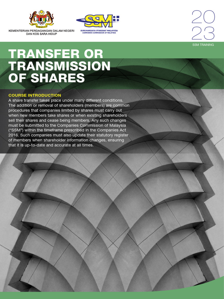 Transfer or Transmission of Shares | PDF | Internet | Information