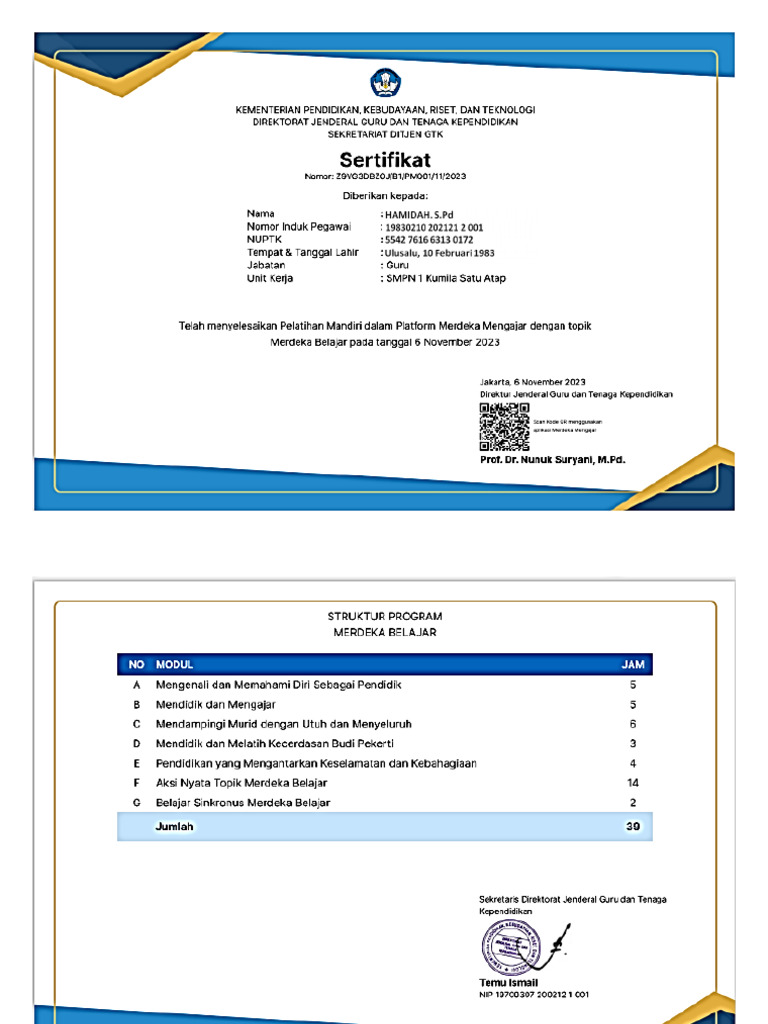 2) Merdeka Belajar Hamidah | PDF