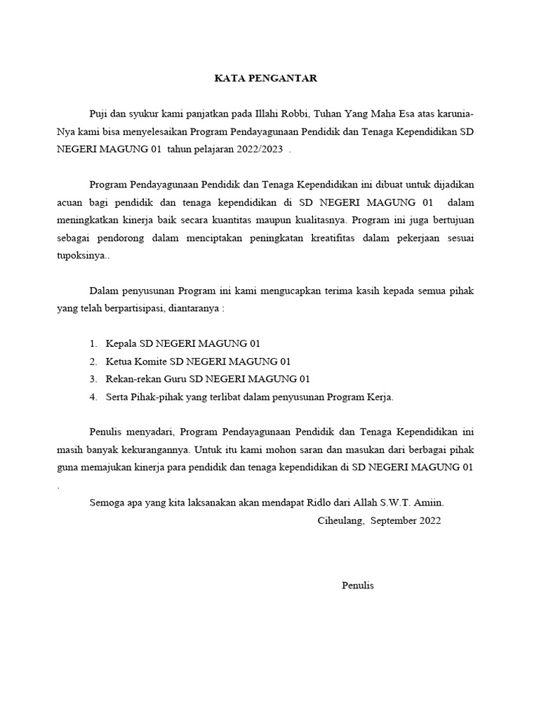 Program Pendayagunaan PTK | PDF