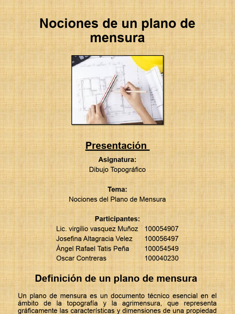 Nociones de Un Plano de Mensura | PDF | Agrimensura | Topografía