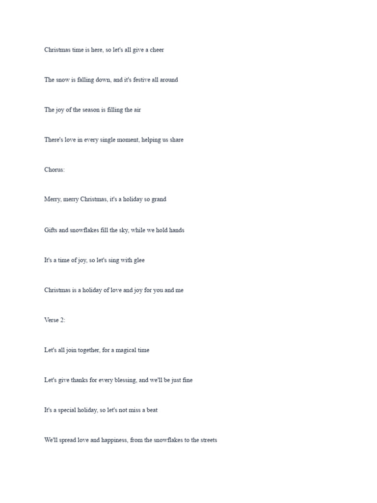 Songwriting Project Lyrics | PDF | Christmas | Easter