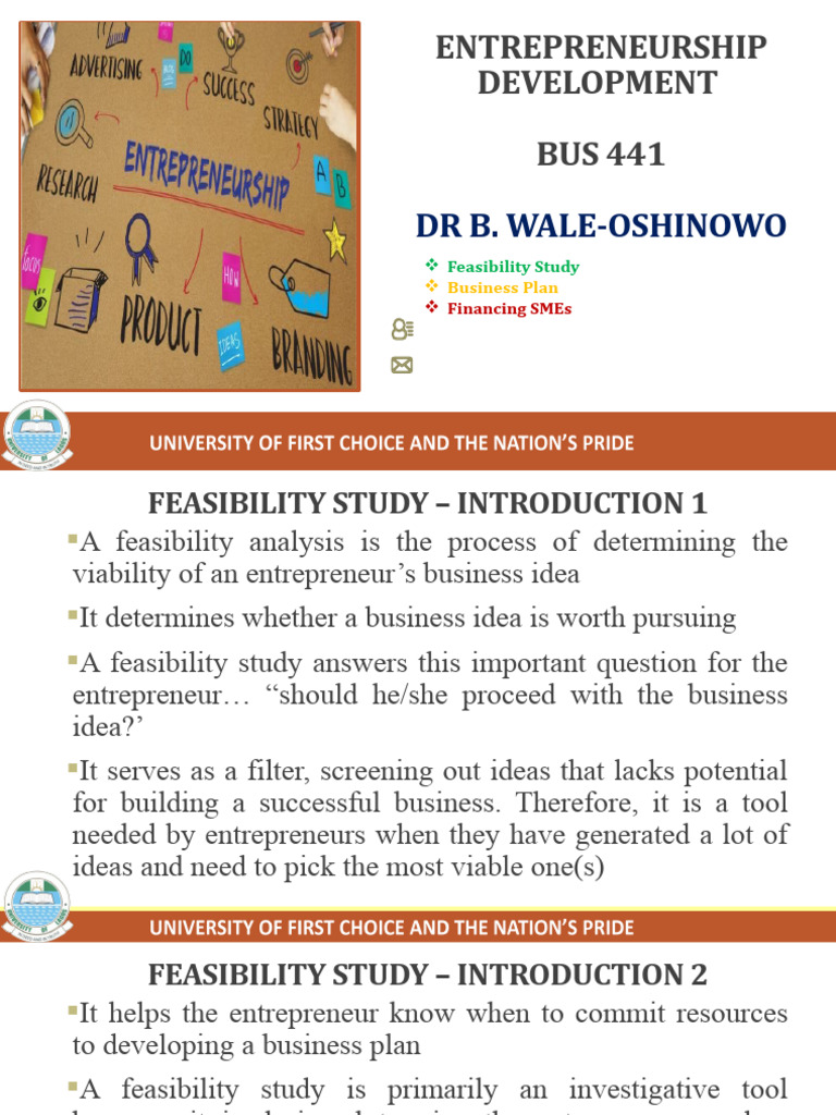 Feasibility Study & Business Plan Guide | PDF | Loans | Business Plan