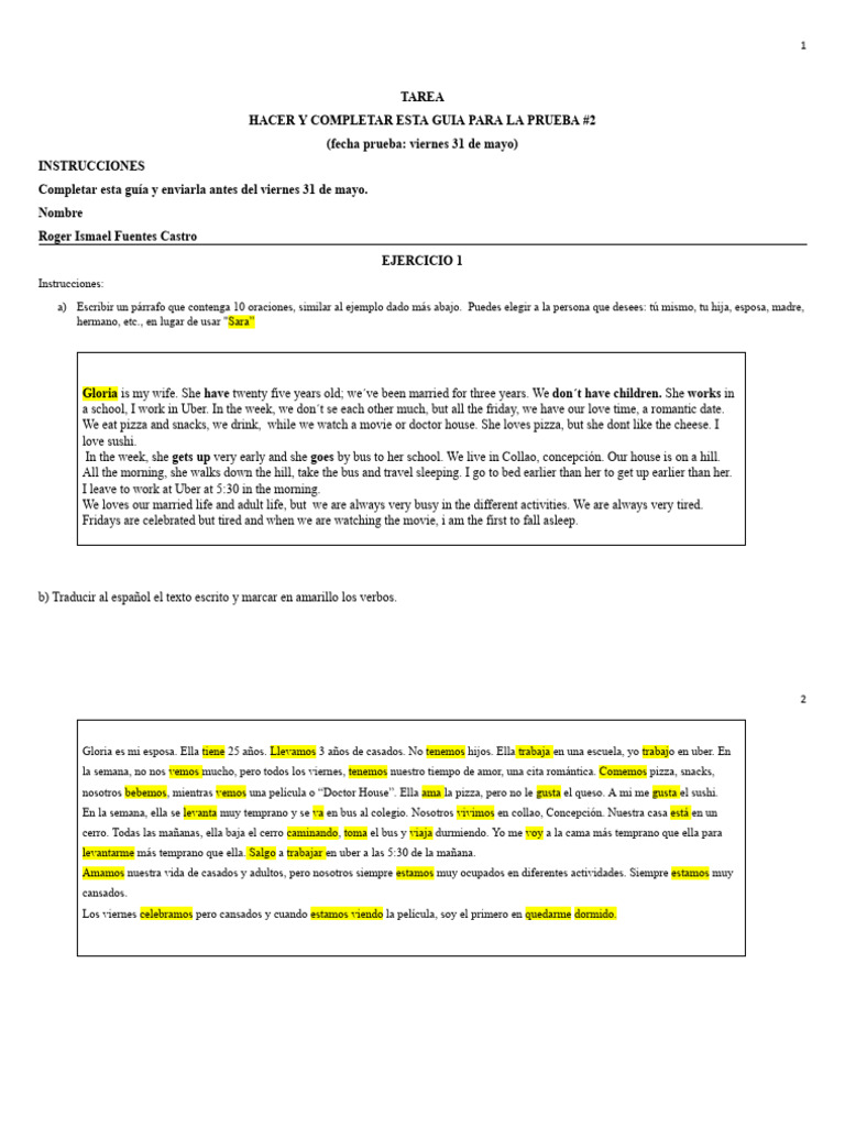 Tarea Pre Prueba 2 Roger Fuentes | PDF