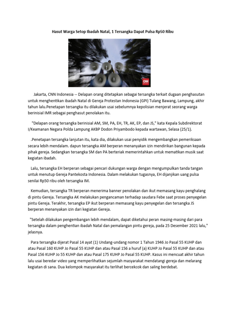 Intoleransi Agama | PDF