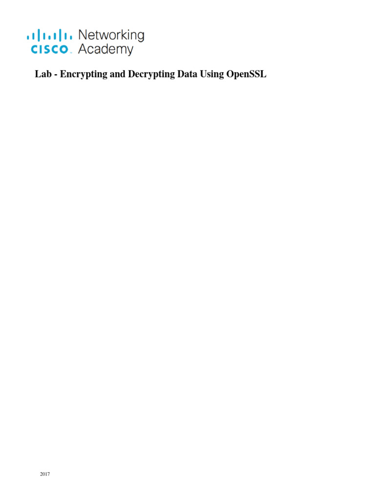 Laboratorio 2. - Cifrar y Descifrar Datos Mediante OpenSSL | PDF | Encryption | Cryptography