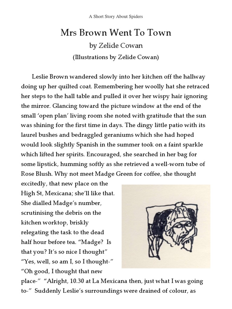 Mrs Brown Went To Town: by Zelide Cowan | PDF | Spider | Nature