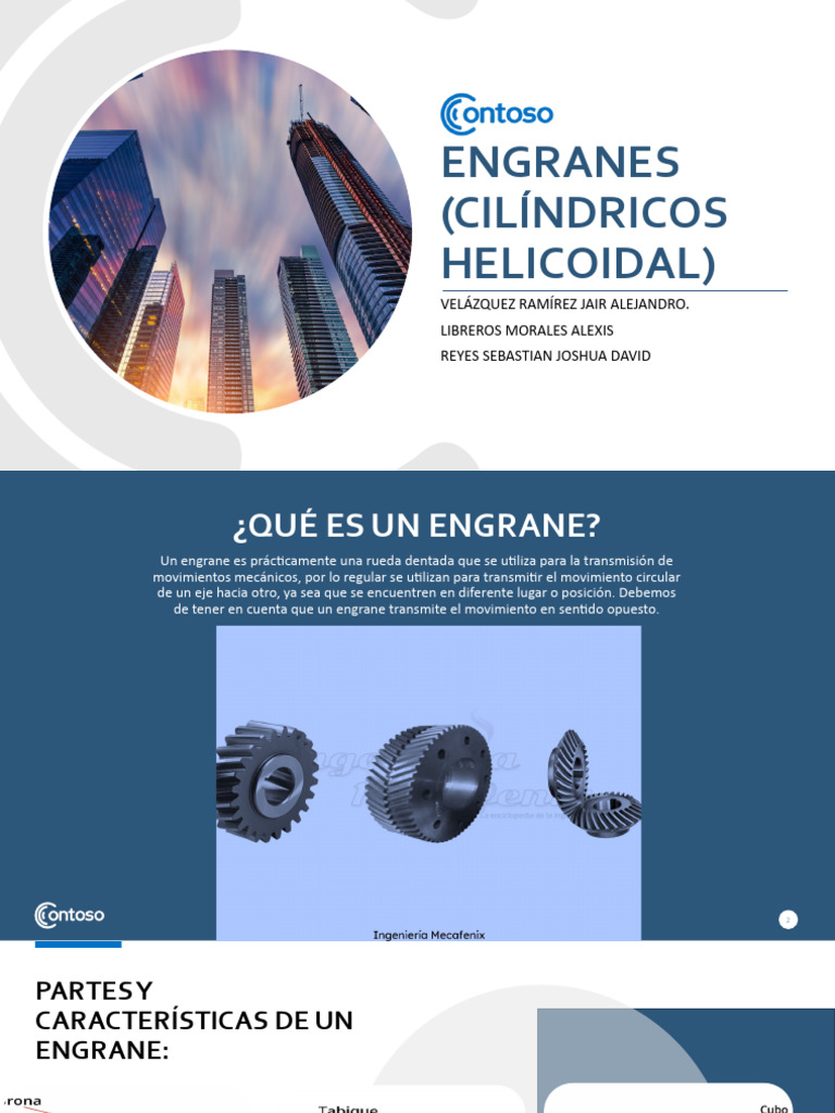 Engranajes Helicoidales: Guía Completa | PDF | Engranaje | Ingeniería ...