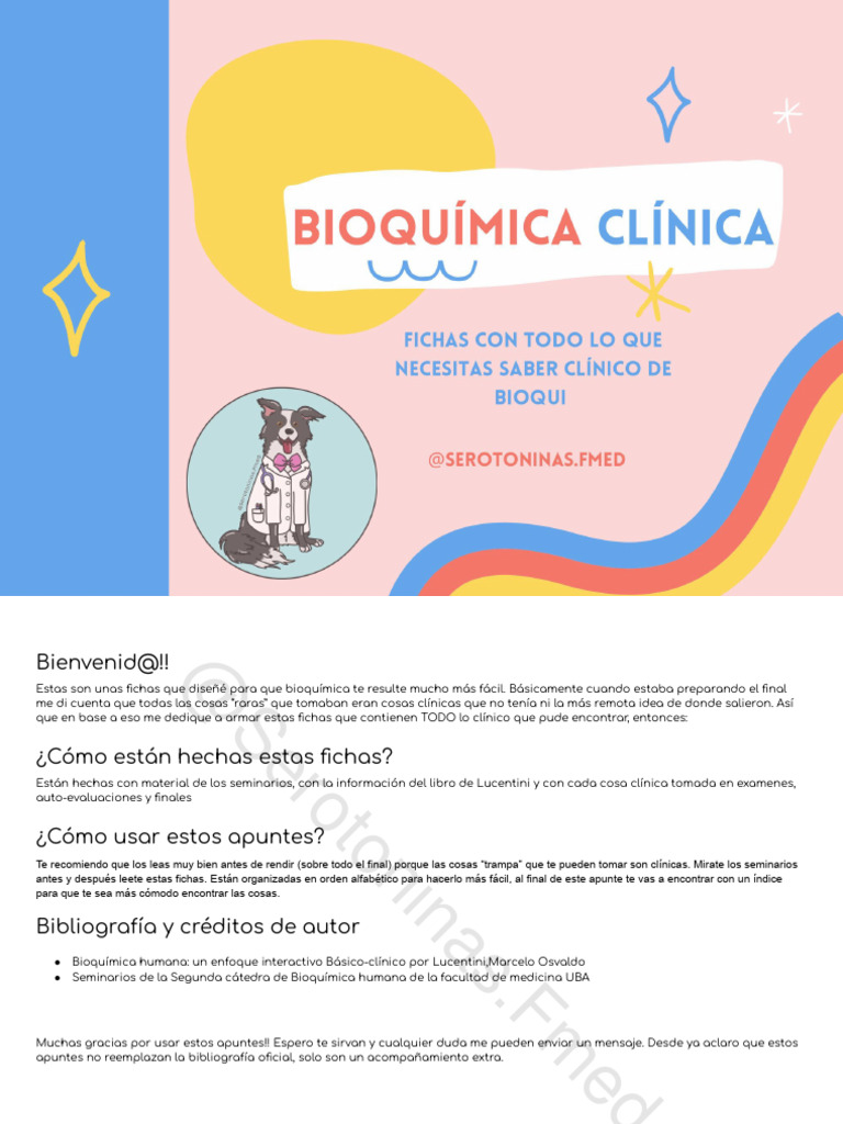 Fichas Bioqui A4 | PDF | Lipoproteína | Enfermedad celíaca