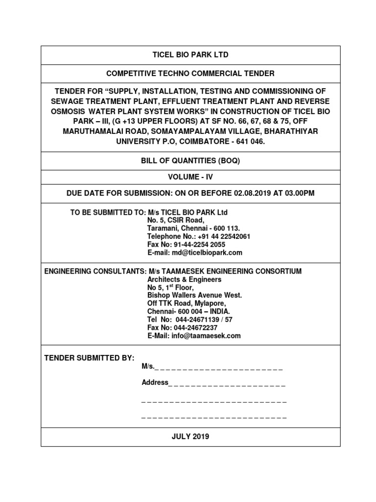 STP, ETP & RO Water Plant - Volume - IV | Download Free PDF | Sewage ...