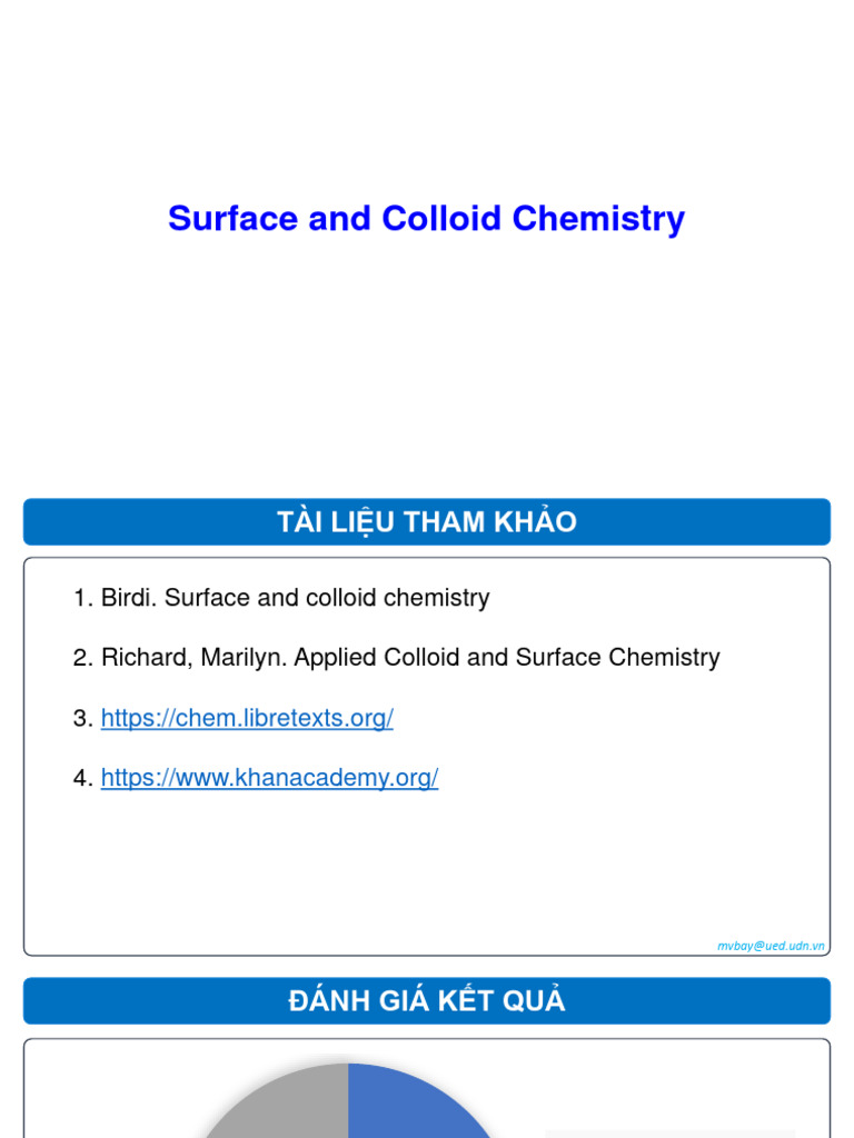 Surface and Colloid Chemistry | PDF