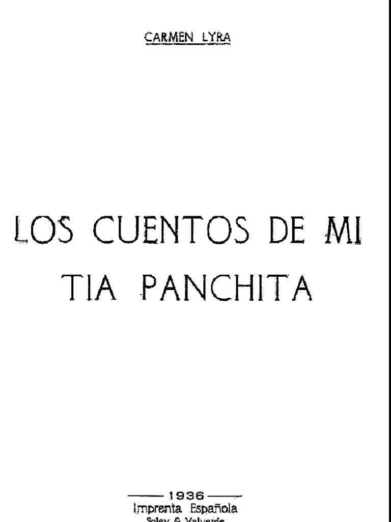 Los Cuentos De Mi Tía Panchita Pdf Agricultura Naturaleza