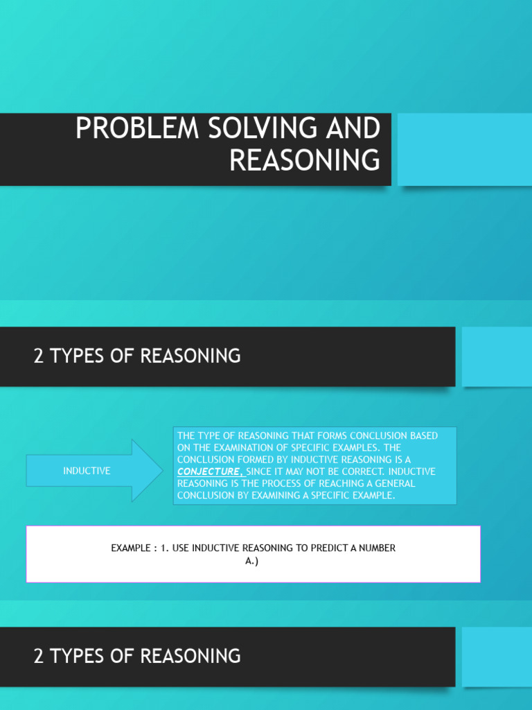 Inductive vs Deductive Reasoning | PDF | Science & Mathematics ...