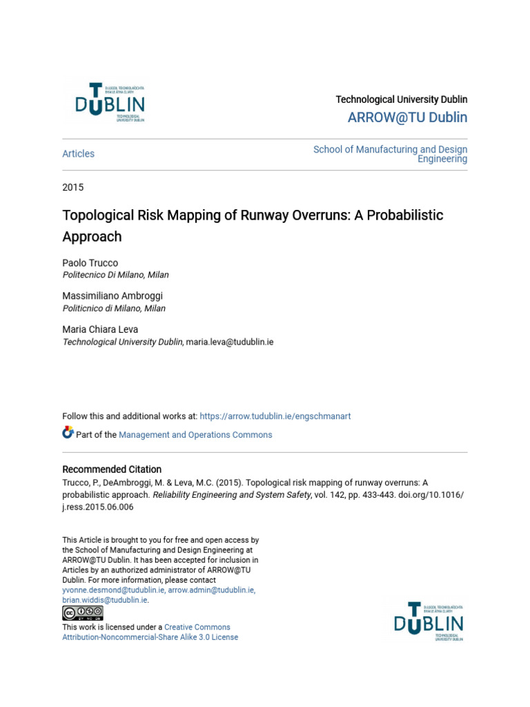 Topological Risk Mapping for Runway Overruns | PDF | Risk | Probability ...