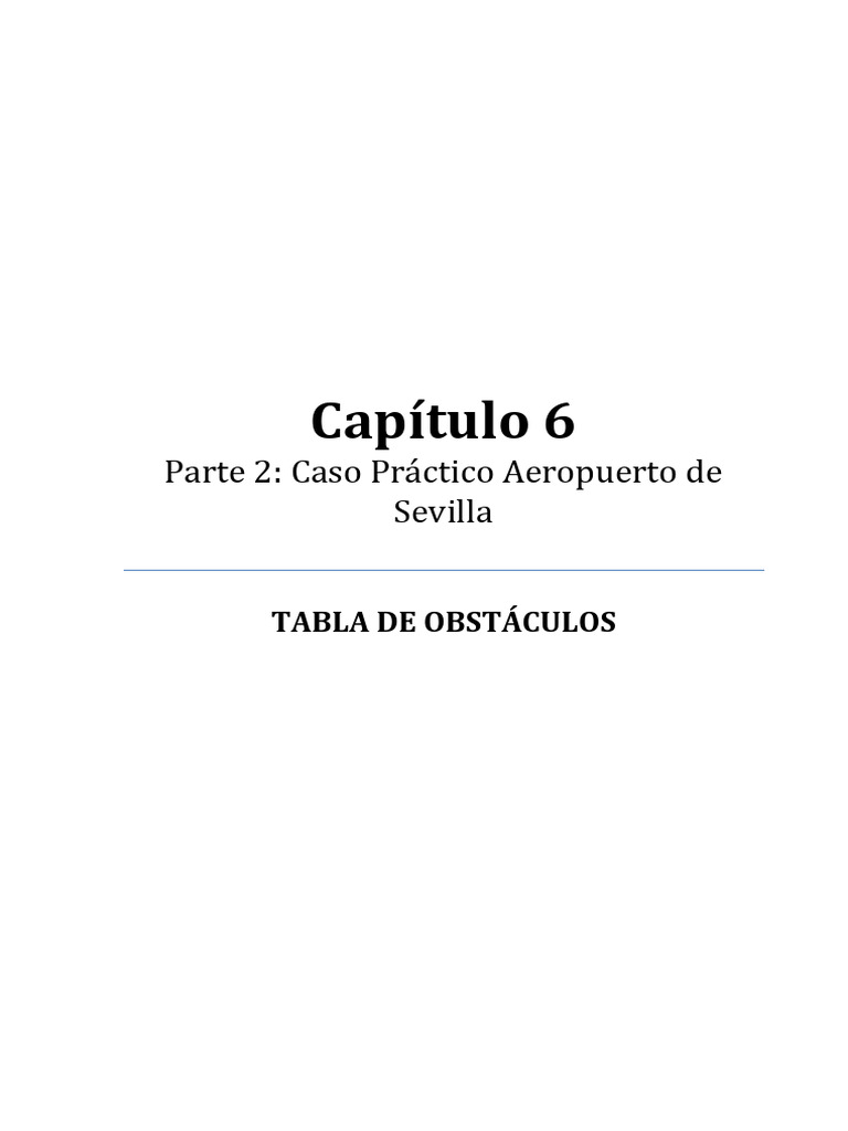 06 Tabla de ObstÃ¡Culos | PDF | Aeropuerto | Quitarse
