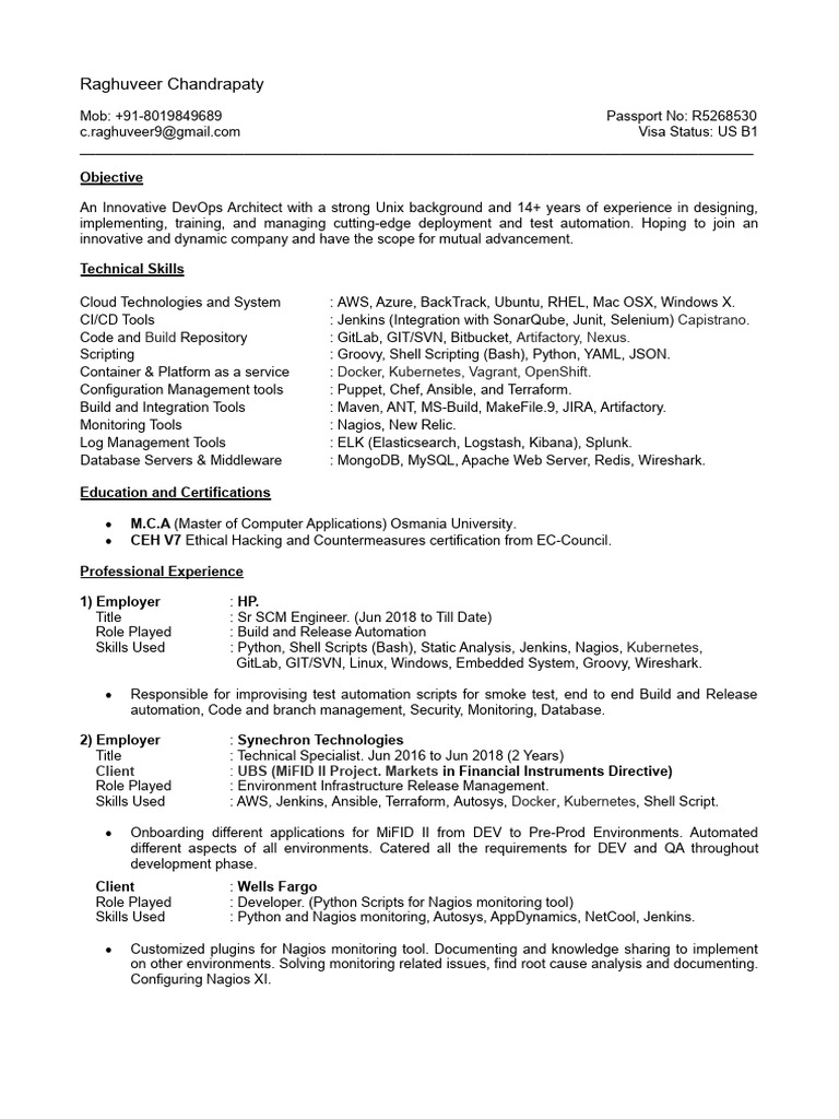 Veer Resume | PDF | Amazon Web Services | Scripting Language