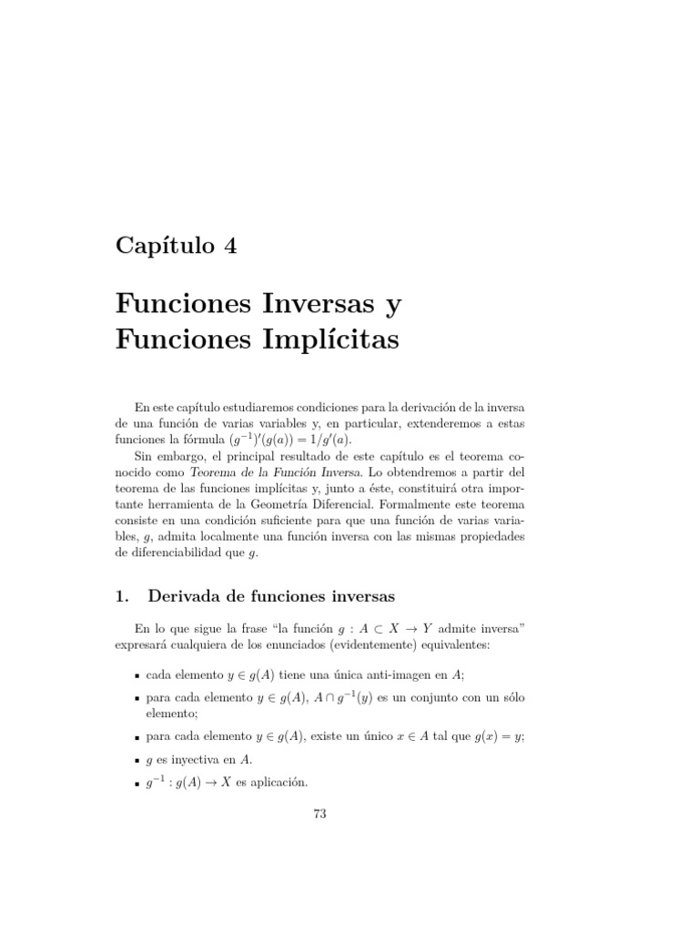 Cap 4 | PDF | Función (Matemáticas) | Derivado