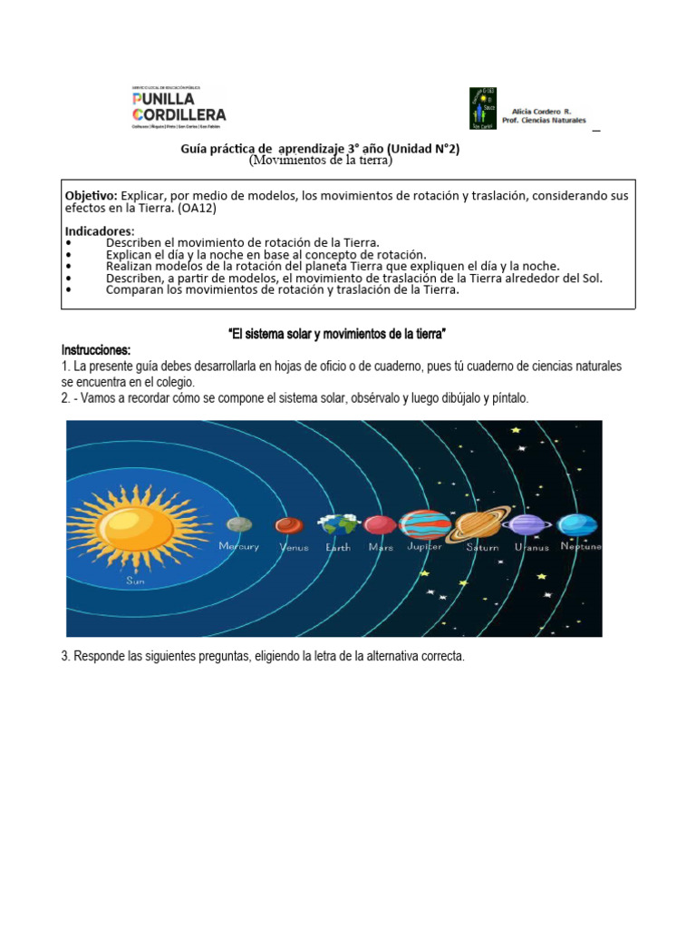 Movimientos de La Tierra" | PDF | Tierra | Planetas