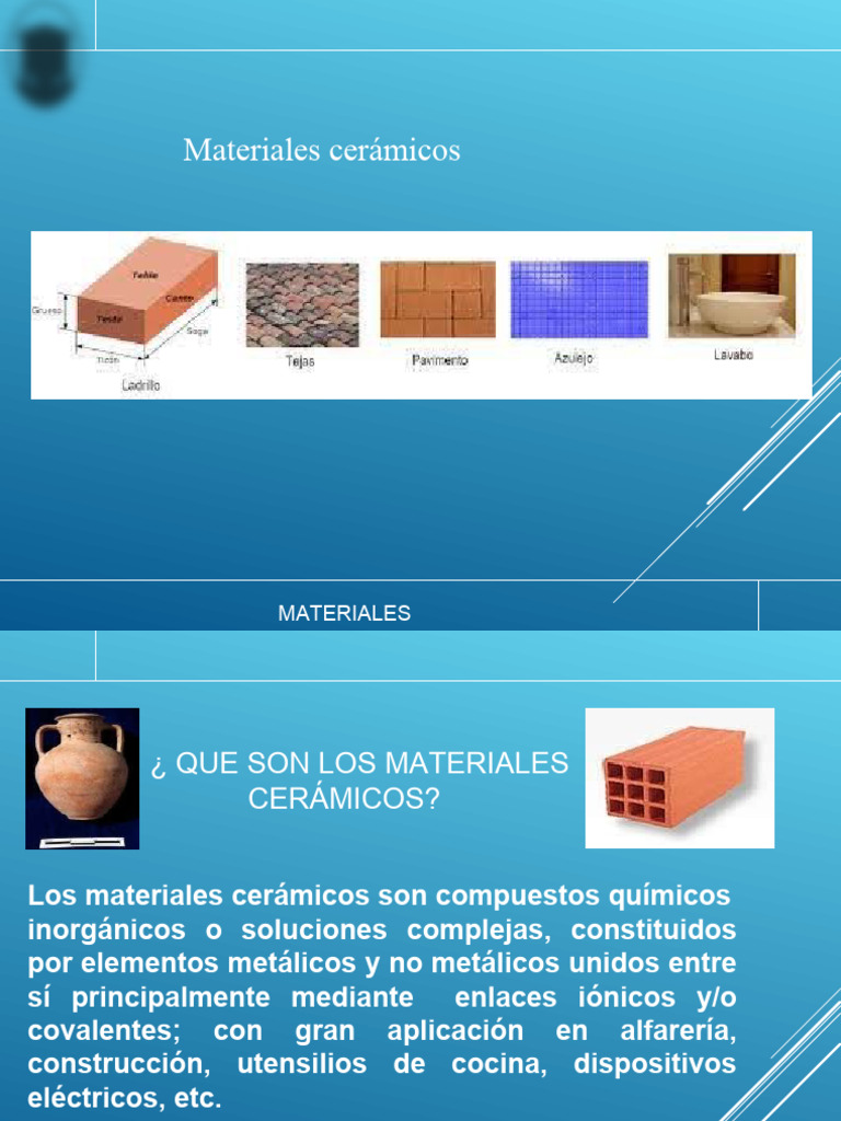 Materiales Ceramicos-1 | Descargar gratis PDF | Cerámica | Arcilla