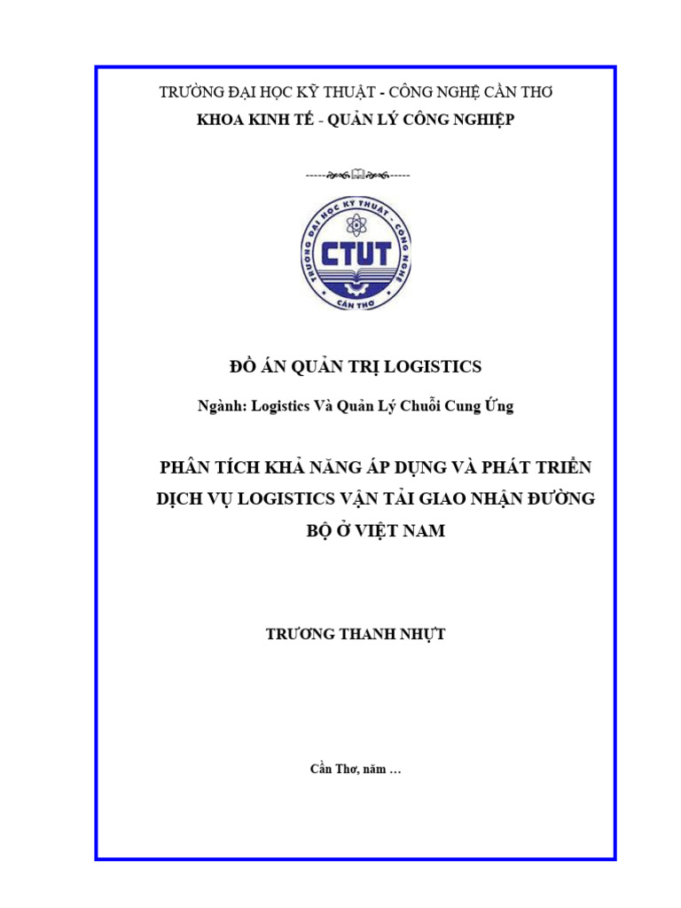 Đ Án Thanh NH T | PDF