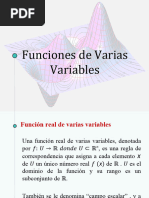 Funciones Escalares de Varias Variables1 | PDF | Función (Matemáticas) | Enseñanza de matemática